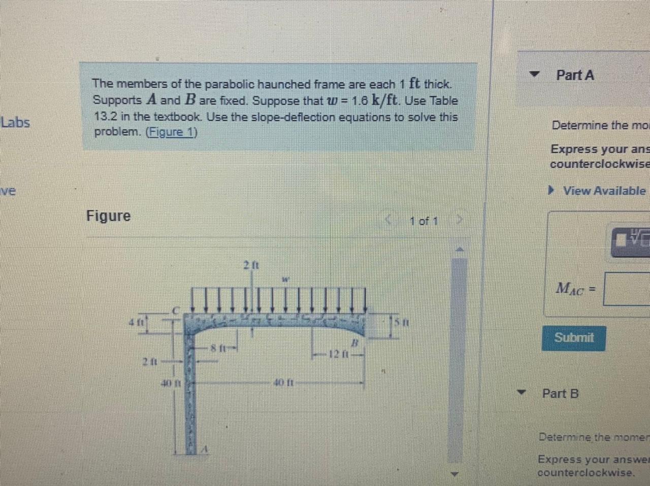 Solved Part A The members of the parabolic haunched frame | Chegg.com