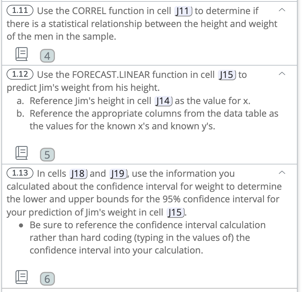 A B D G H I Summary Statistics(1.1) Use the COUNT | Chegg.com