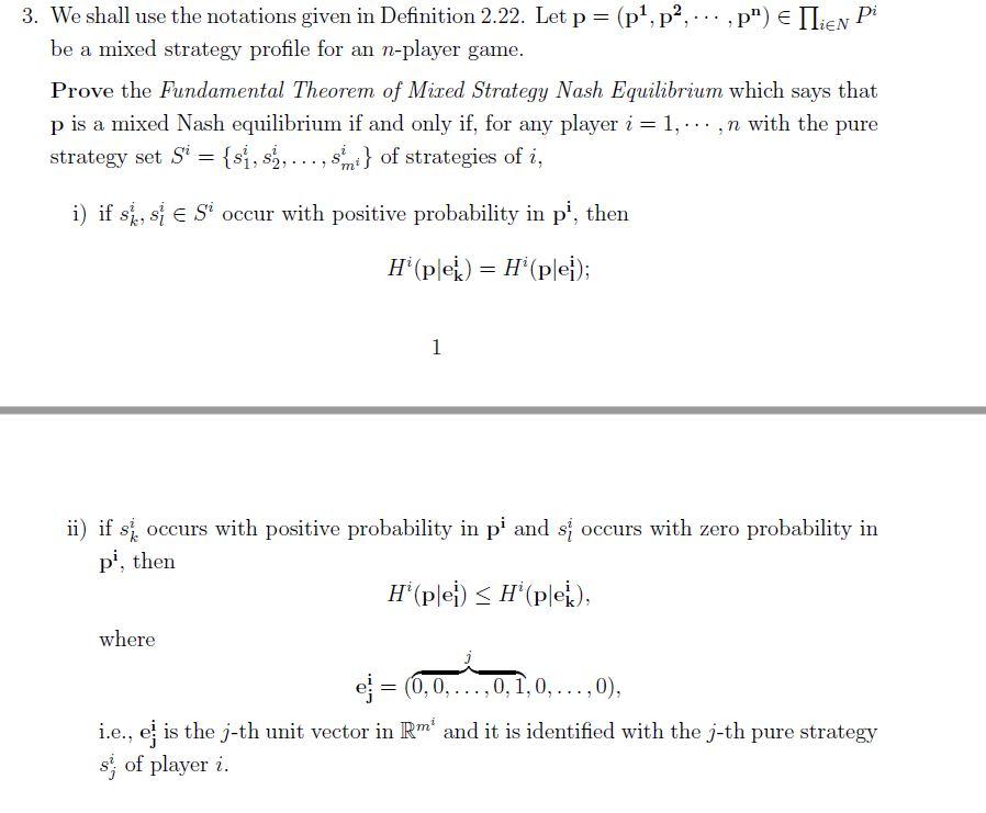 Solved 3. We shall use the notations given in Definition | Chegg.com