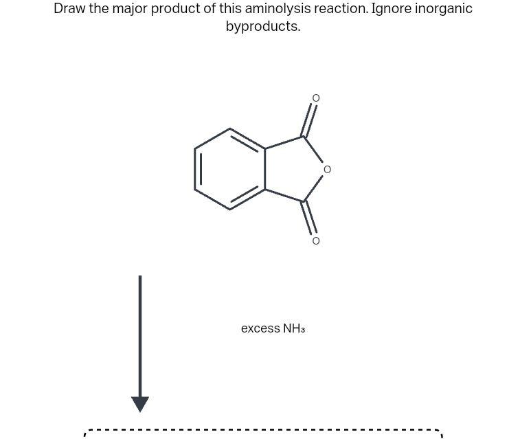 Solved Draw the major product of this aminolysis reaction. | Chegg.com