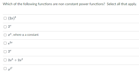 Solved Which of the following functions are non constant | Chegg.com