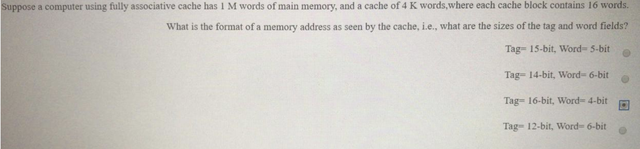 Solved Suppose a computer using fully associative cache has | Chegg.com