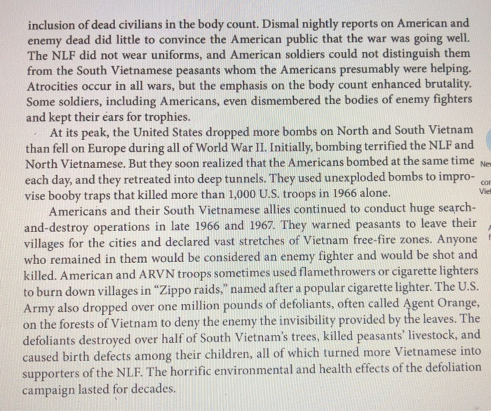 Solved Why and how was the conflict in vietnam | Chegg.com