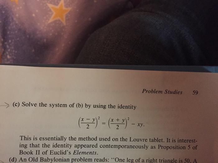 Solved Solve the system of (b) by using the identity | Chegg.com