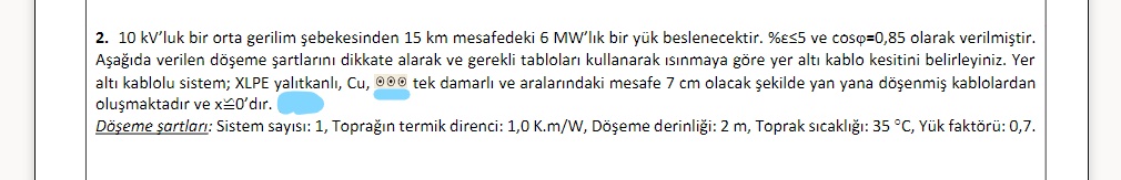 10 kV’luk bir orta gerilim şebekesinden 15 km | Chegg.com