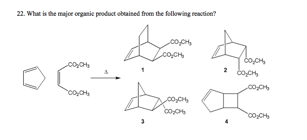 Solved 22. What is the major organic product obtained from | Chegg.com