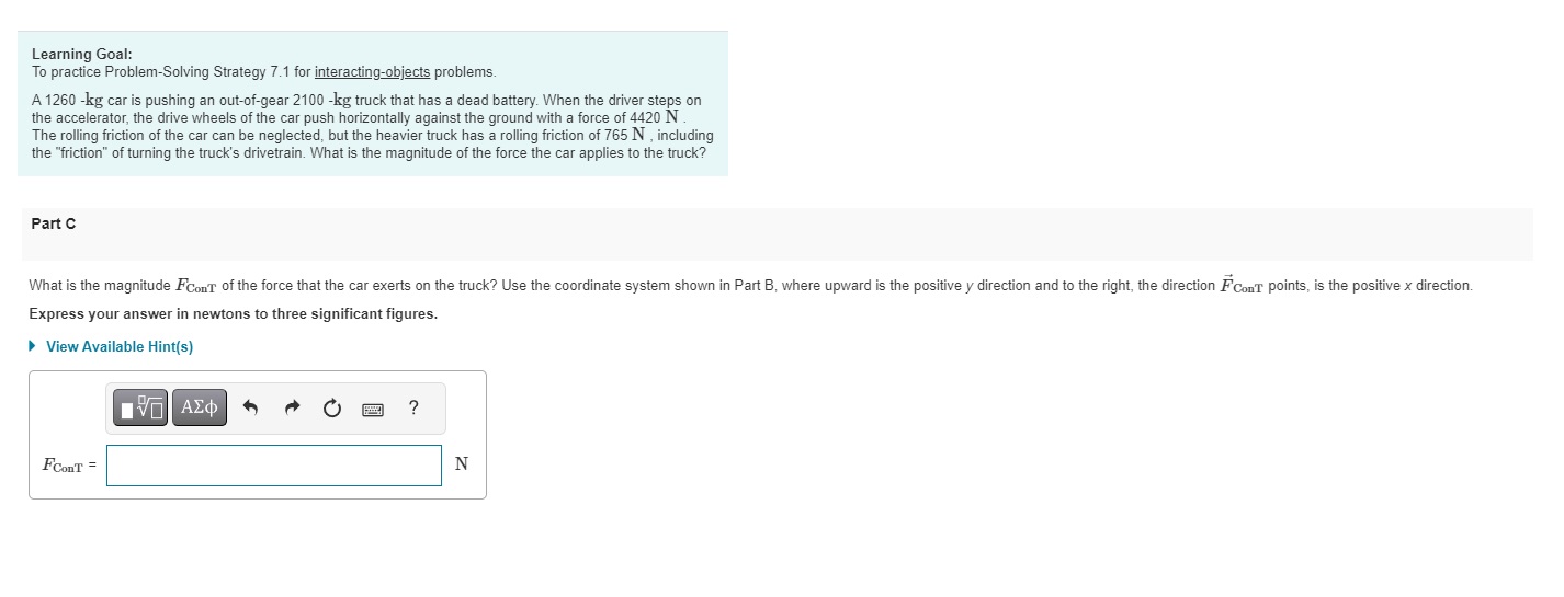 Solved Learning Goal: To practice Problem-Solving Strategy | Chegg.com
