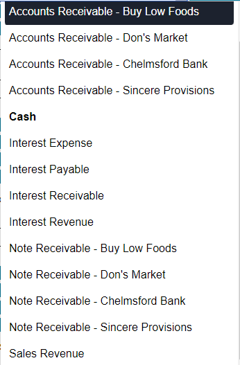 Solved Accounts Receivable - Buy Low Foods Accounts | Chegg.com