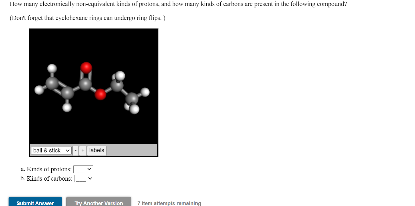 Solved How many electronically non-equivalent kinds of | Chegg.com