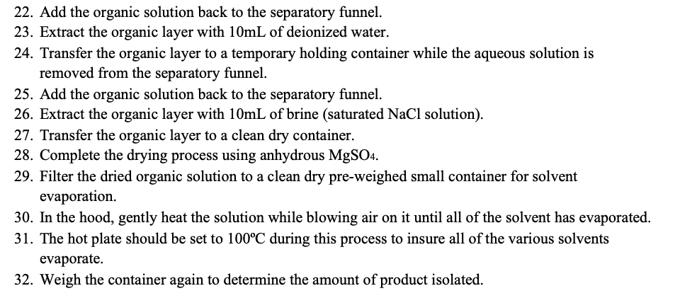 Solved Procedure 1. Add a spin vane to a 5mL conical vial | Chegg.com