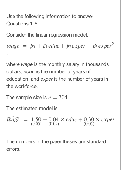 Solved Use the following information to answer Questions | Chegg.com
