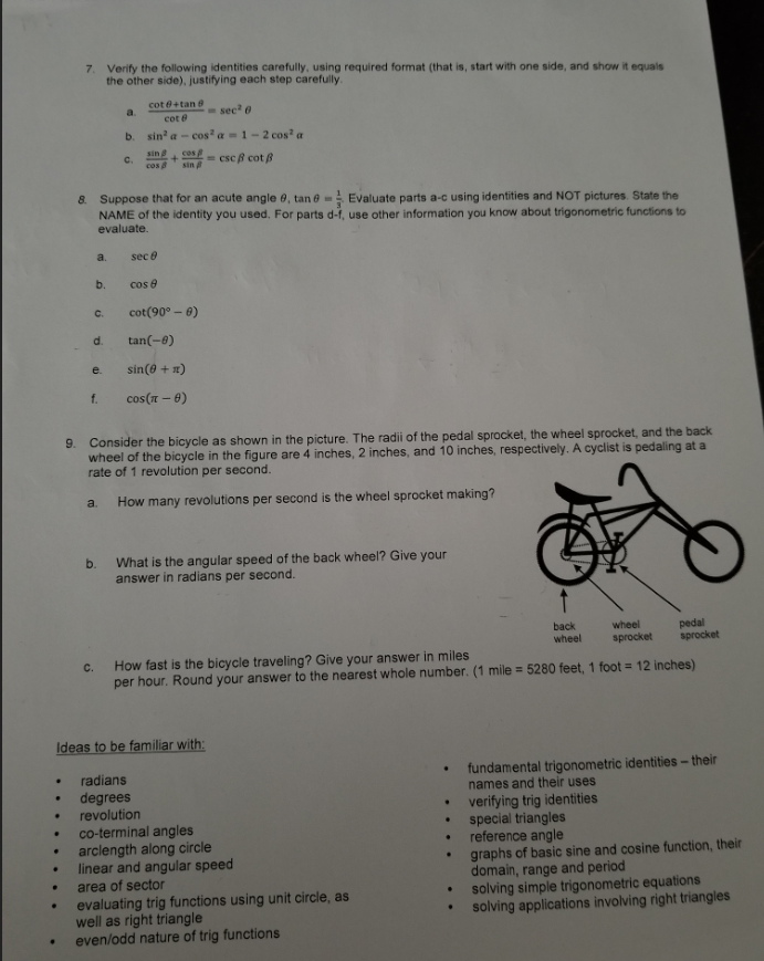 Solved 7. Verify the following identities carefully, using | Chegg.com