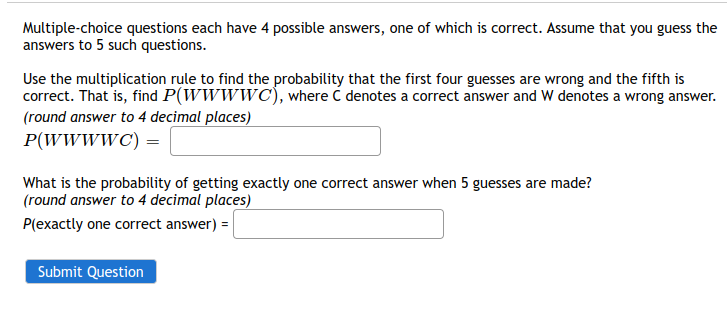 Solved Multiple-choice questions each have 4 possible | Chegg.com
