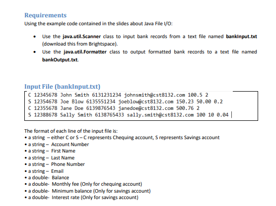 Solved Requirements Using the example code contained in the | Chegg.com
