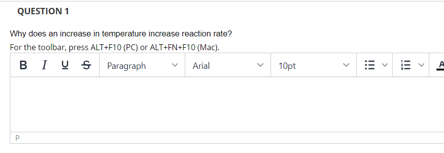 Solved Why does an increase in temperature increase reaction | Chegg.com