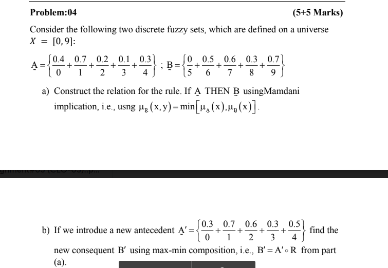 Solved Problem:04 (5+5 Marks) Consider the following two | Chegg.com