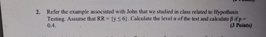 Refer the example associated with John that we | Chegg.com