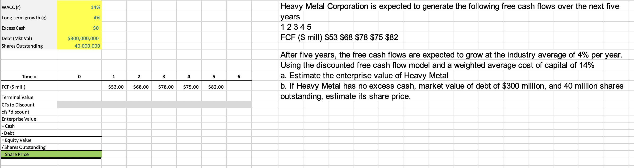 Solved Heavy Metal Corporation is expected to generate the | Chegg.com