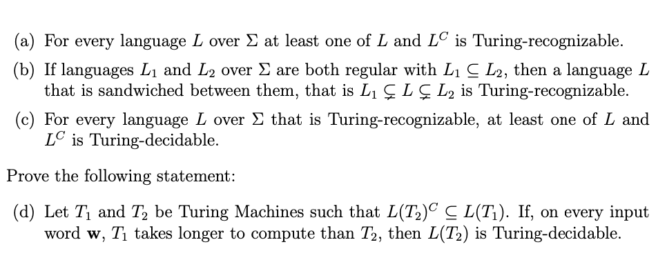 Solved Let Σ = {0, 1} be a binary alphabet. Recall that for | Chegg.com