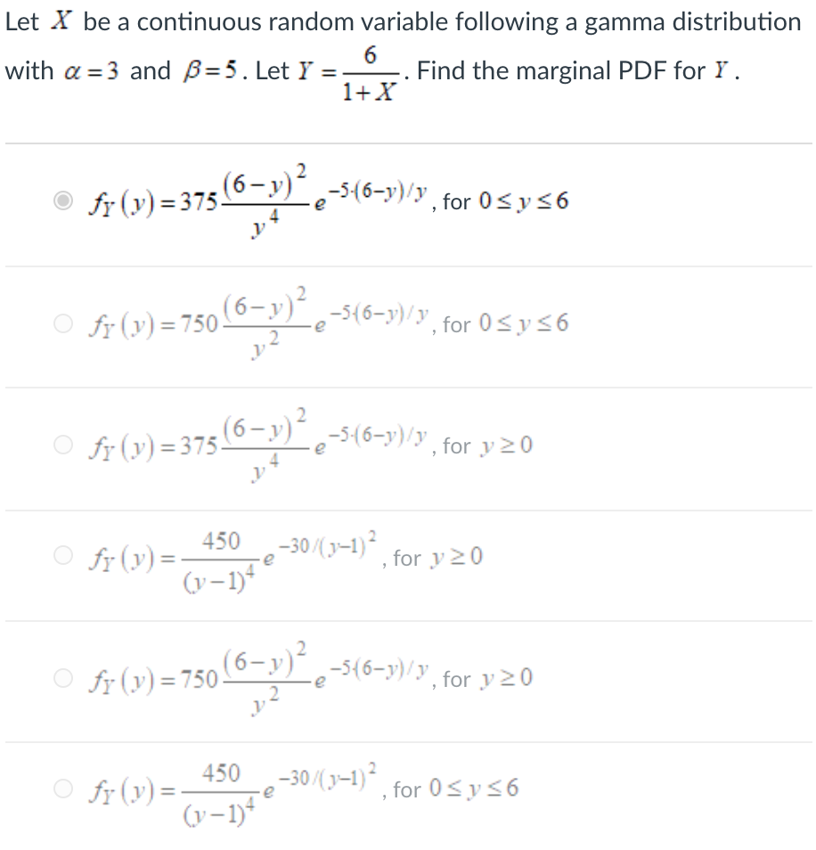 Solved Let X be a continuous random variable following a | Chegg.com