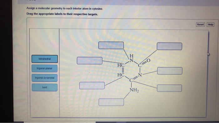 Solved Assign a molecular geometry to each interior atom in | Chegg.com Solved Assign a molecular geometry to each interior atom in | Chegg.com