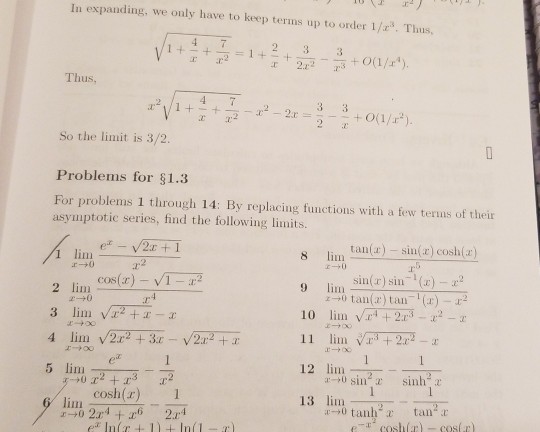Solved answer number 6 do not use l'hopital rule .Use drop | Chegg.com