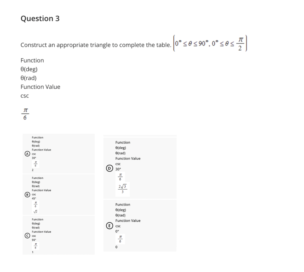 Solved Question 3 TT Construct an appropriate triangle to | Chegg.com
