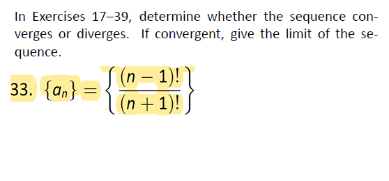 Solved In Exercises 17–39, determine whether the sequence | Chegg.com