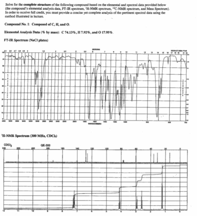 Solved Solve for the complete structure of the following | Chegg.com
