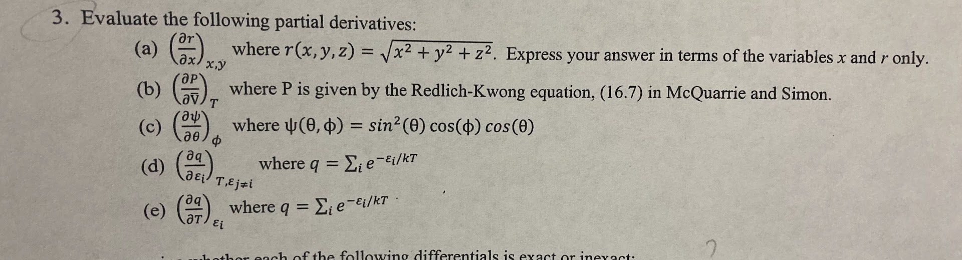 Hello, I'm a bit stuck on number 3, specifically for | Chegg.com