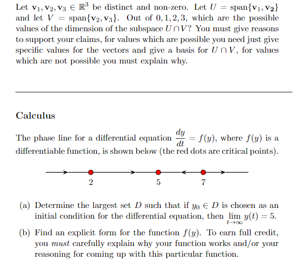 Solved Let v1,v2,v3∈R3 be distinct and non-zero. Let | Chegg.com