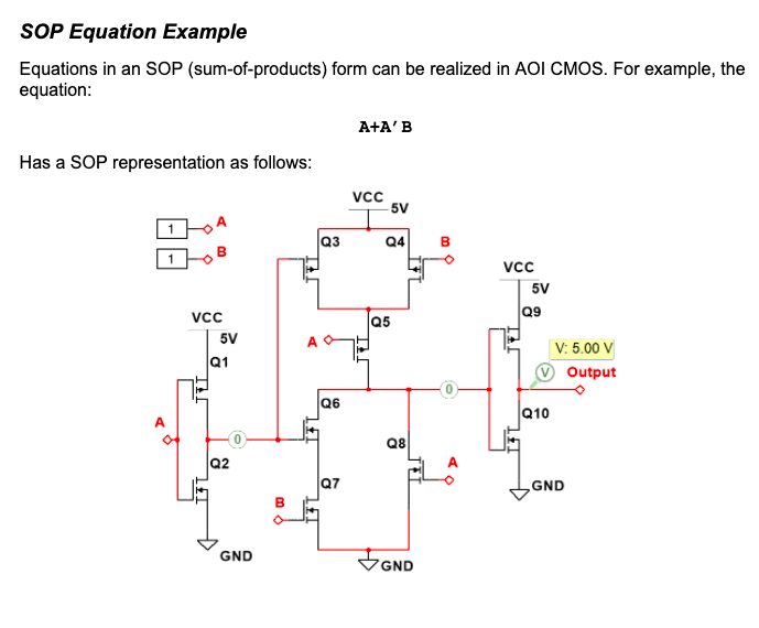SOP Equation Example Equations in an SOP | Chegg.com
