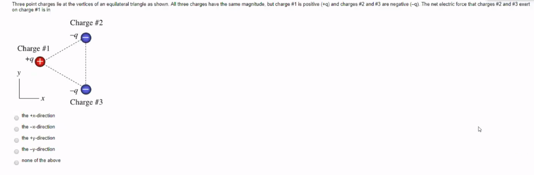 Solved Three point charges lie at the vertices of an | Chegg.com