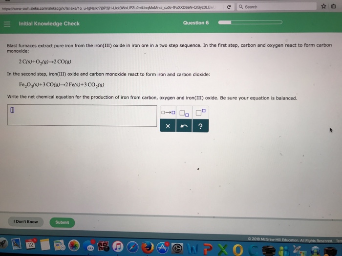 Solved C Search Initial Knowledge Check Question 6 Blast | Chegg.com