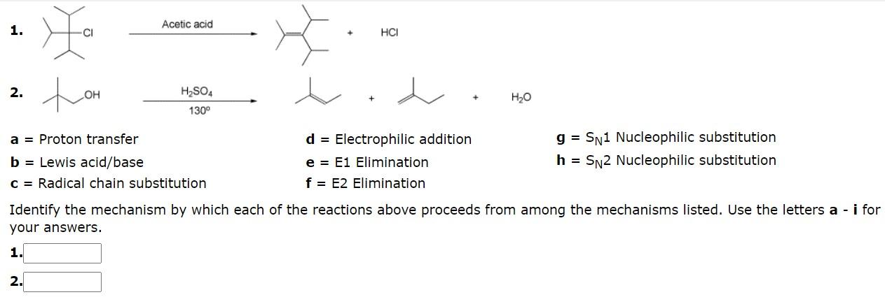 Solved a= Proton transfer b= Lewis acid/base c= Radical | Chegg.com