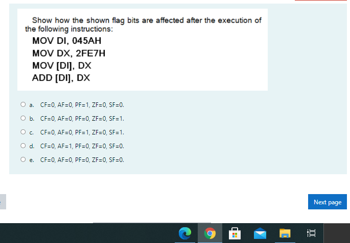 Solved 1 2 3 10 11 12 19 20 21 Show how the shown flag bits | Chegg.com