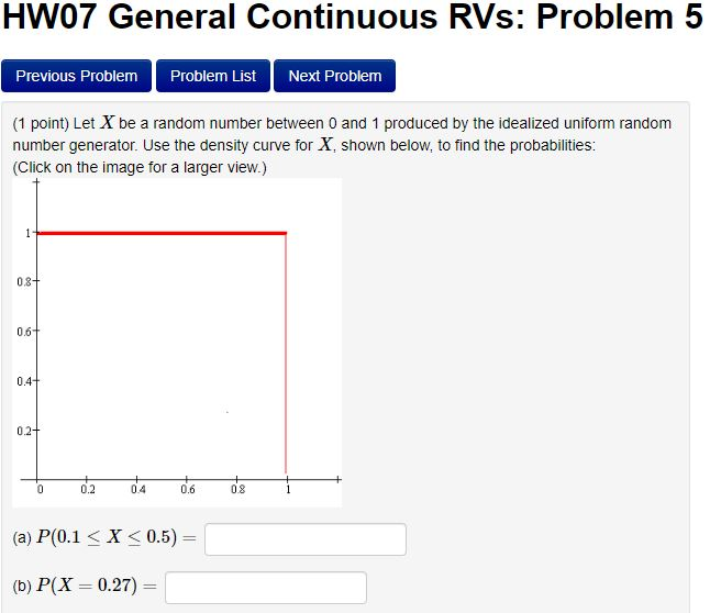 Solved HW07 General Continuous RVs: Problem 5 Previous | Chegg.com