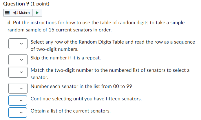 Solved d. Put the instructions for how to use the table of | Chegg.com