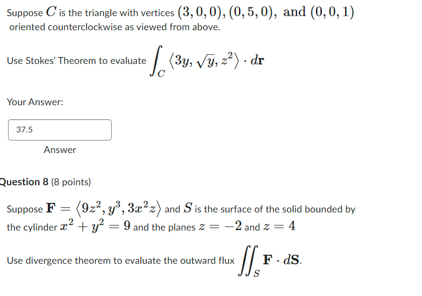 Solved Suppose C is the triangle with vertices | Chegg.com