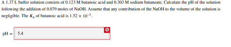 Solved A 1.371.37 L buffer solution consists of 0.1230.123 M | Chegg.com