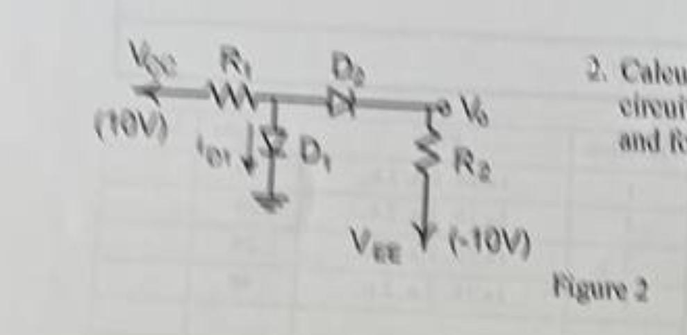 Solved Calculate the V0 voltage and the ID1 current in the | Chegg.com