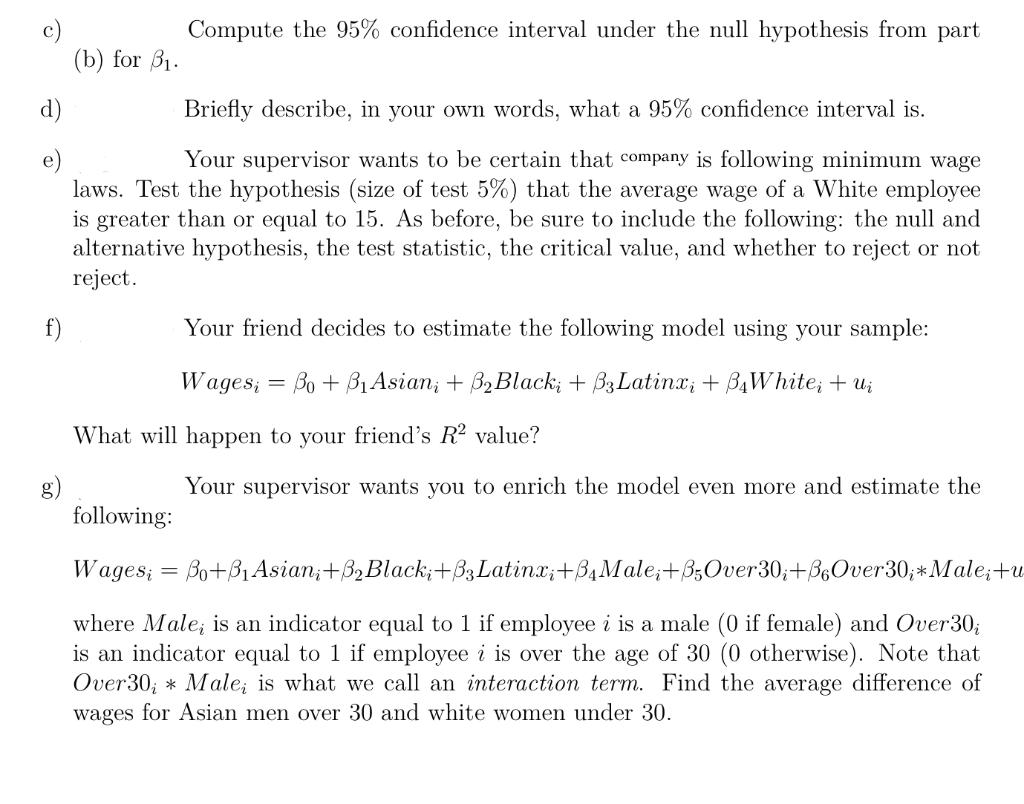 Solved Question 2 Once again, you are working with the | Chegg.com