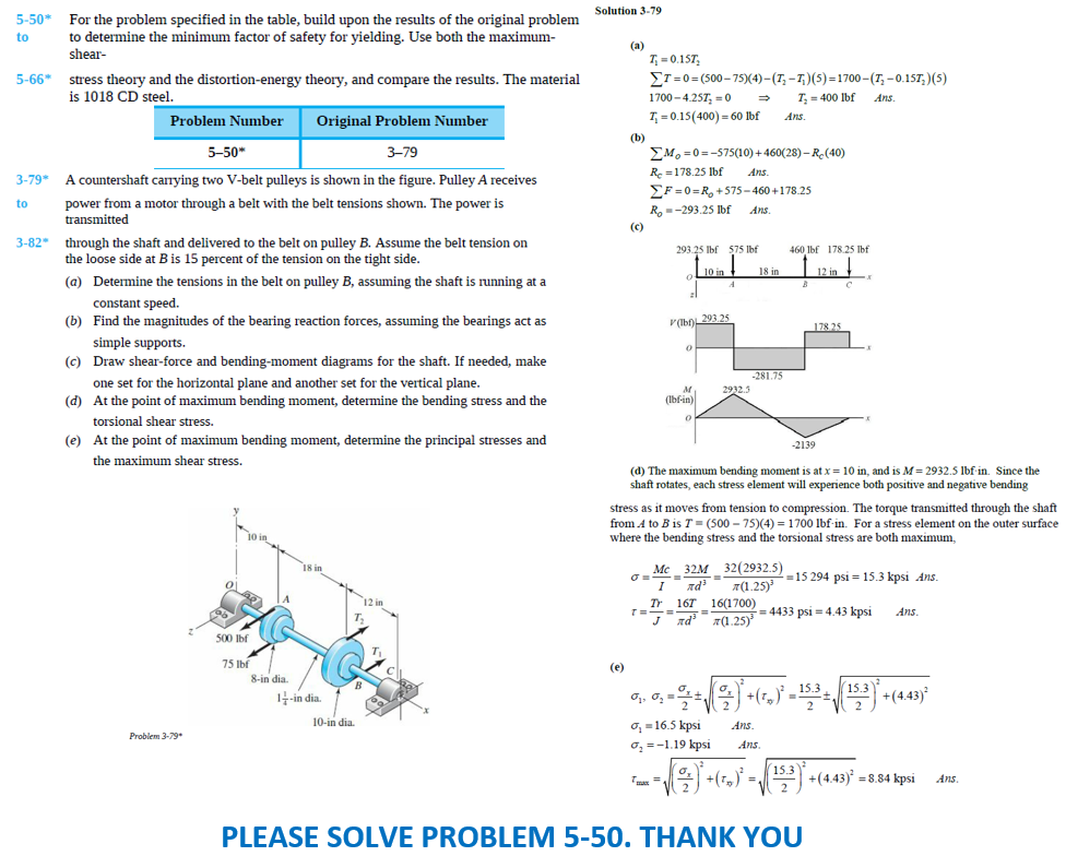 Solved Solution 3.79 to (a) 5-50* For the problem specified | Chegg.com