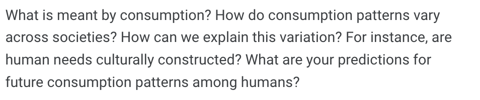 Solved What is meant by consumption? How do consumption | Chegg.com
