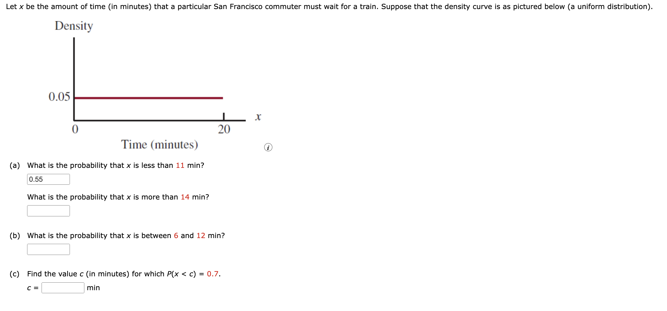 Solved (a) What is the probability that x is less than 11 | Chegg.com