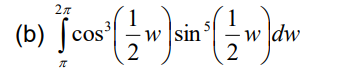 Solved (b) \\( \\int_{\\pi}^{2 \\pi} \\cos | Chegg.com