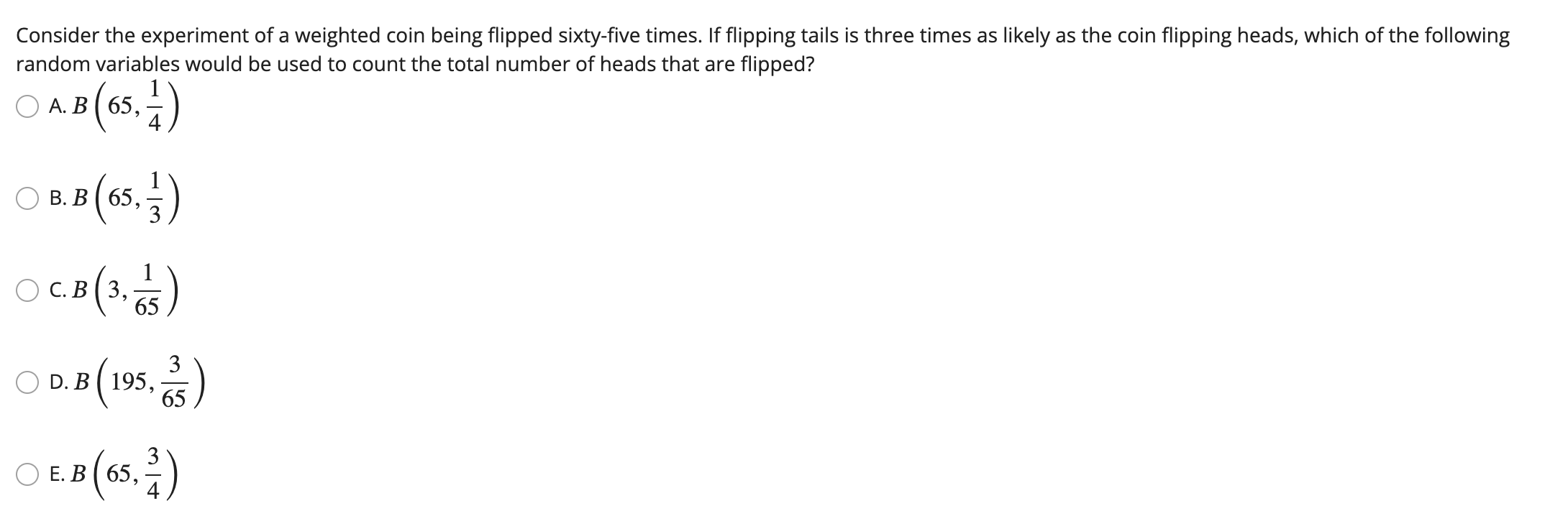 Solved Consider the experiment of a weighted coin being | Chegg.com