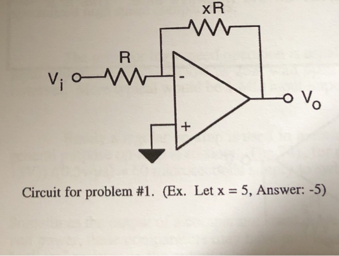 Solved Find The Voltage Gain Av Vovifor All Problems 