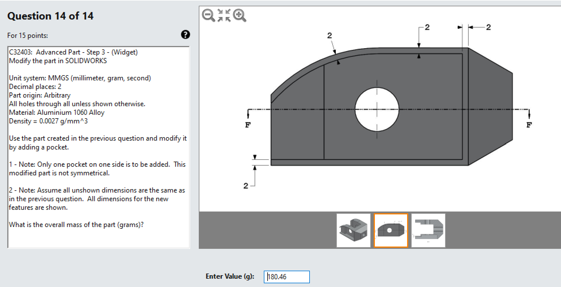 Solved Question 12 of 14 For 15 points: C32401: Advanced | Chegg.com