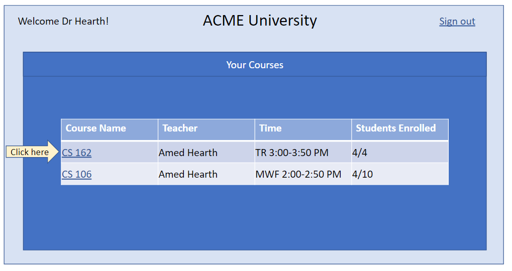 Solved I need help building a Student Enrollment Web App | Chegg.com